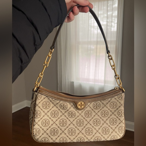 Tory Burch | Bags | Tory Burch T Monogram Jacquard Studio Shoulder Bag ...